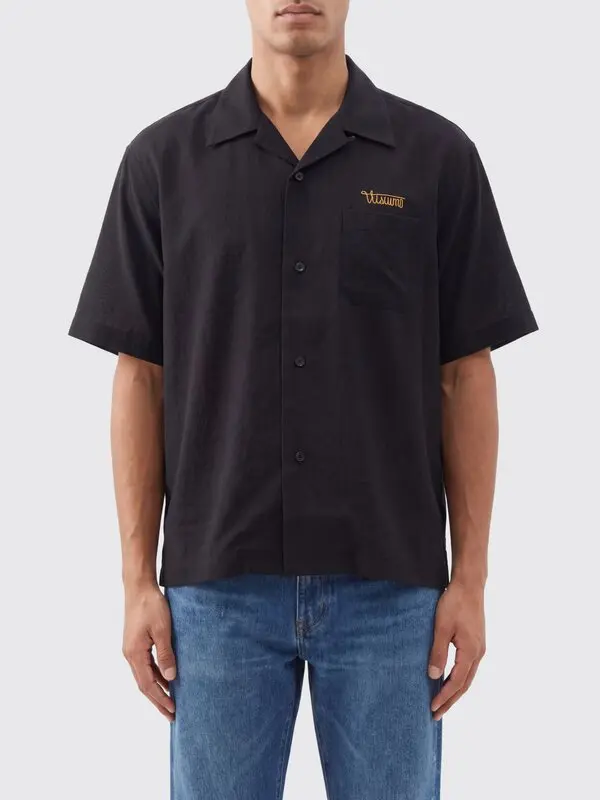Visvim Silk Bowling Shirt With Rear Embroidered Logo