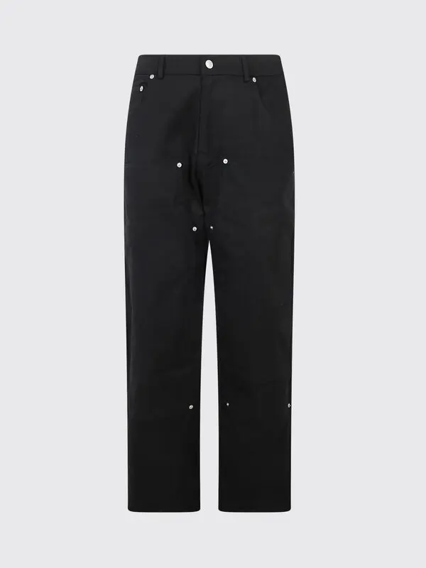 CARRER Knee-length Cotton Shorts With Belt Loops - Black
