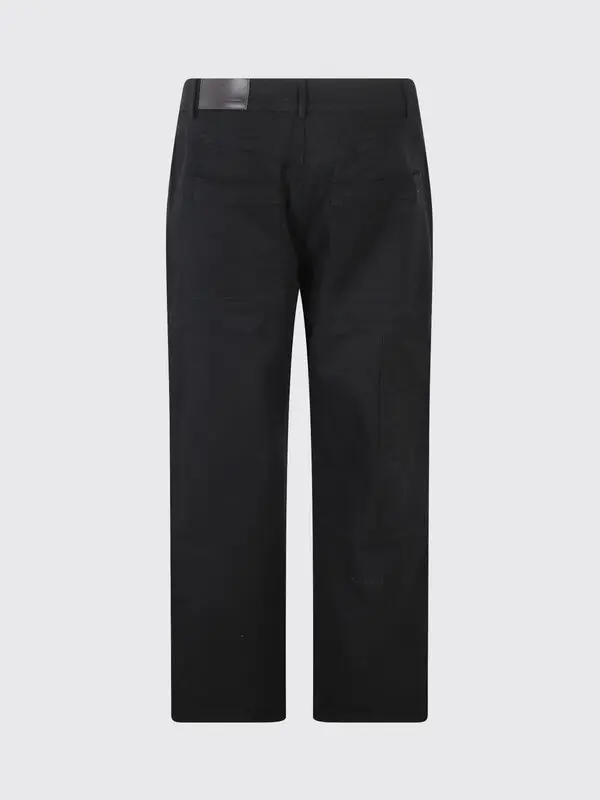 CARRER Knee-length Cotton Shorts With Belt Loops - Black