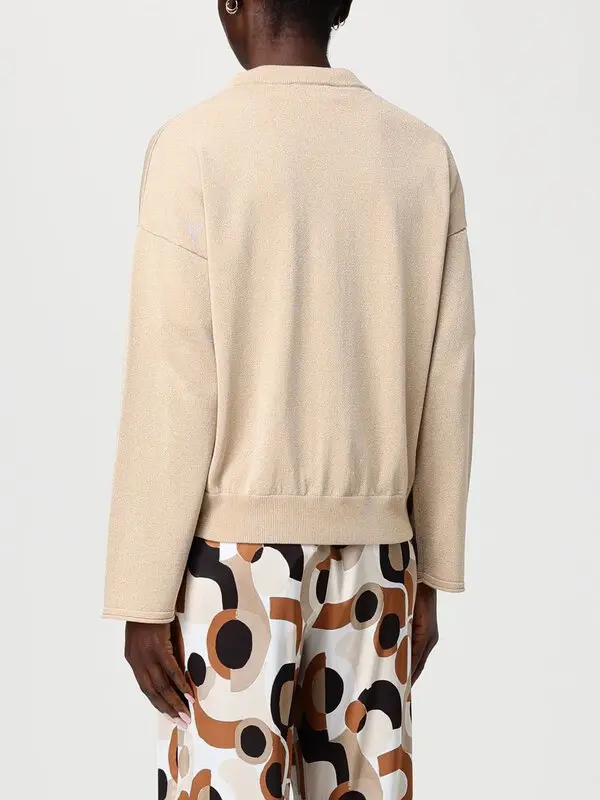 KANGRA Cotton Blend Zip Sweatshirt - Biscuit