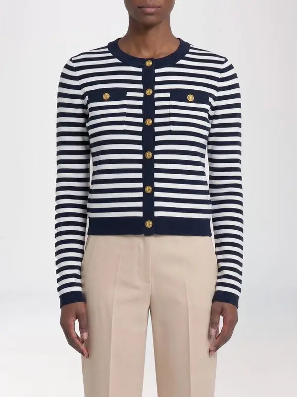 Michael Kors Striped Viscose Cardigan