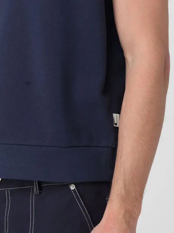 CARRER Sleeveless Cotton Crewneck Sweatshirt - Blue