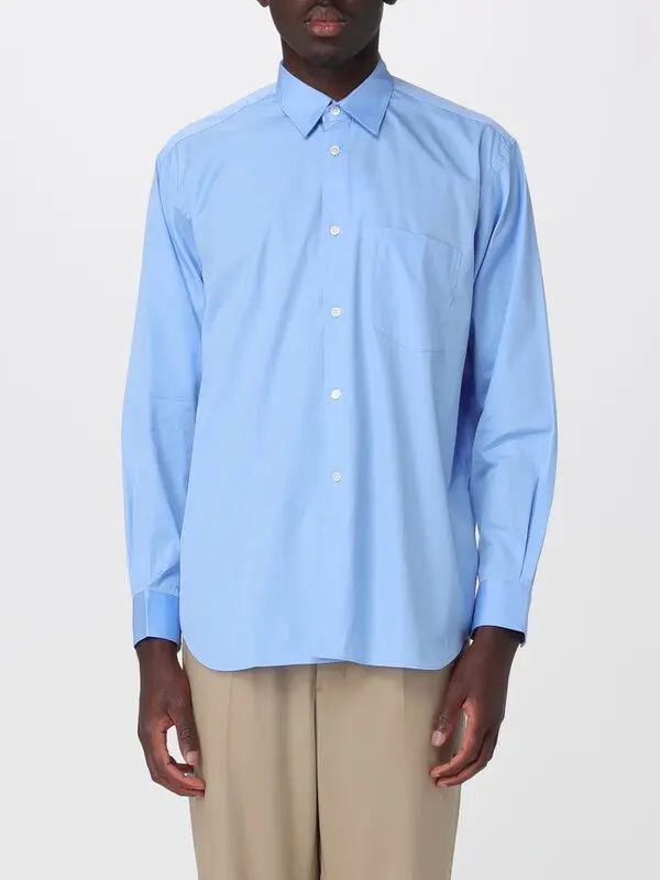 Comme Des Garçons Classic Long-sleeve Shirt In Cotton Poplin