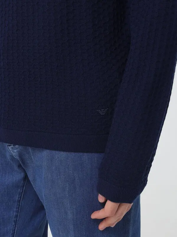 Emporio Armani Crew Neck Jumper - Blue