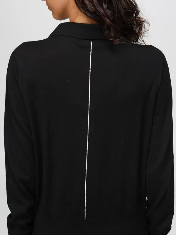 Liviana Conti Long Sleeve Collared Pullover