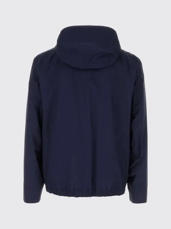 Veilance Short Hooded Windbreaker Jacket In Nylon With Zip Closure
