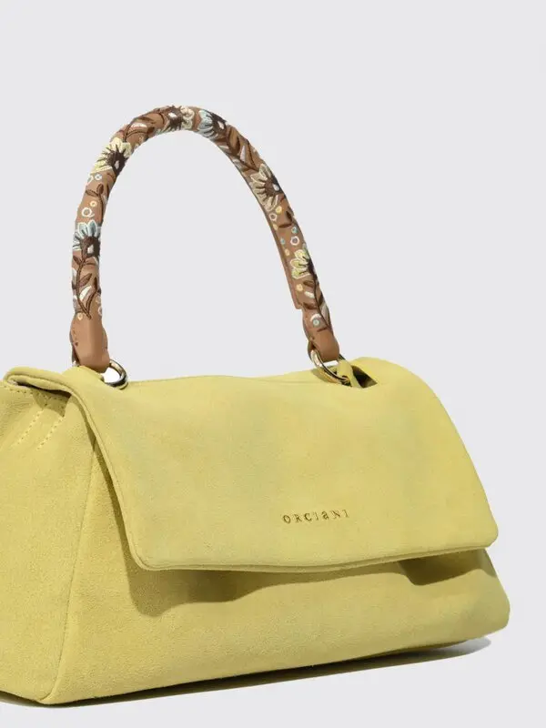 Orciani Sveva Longuette Suede Bag - Peach