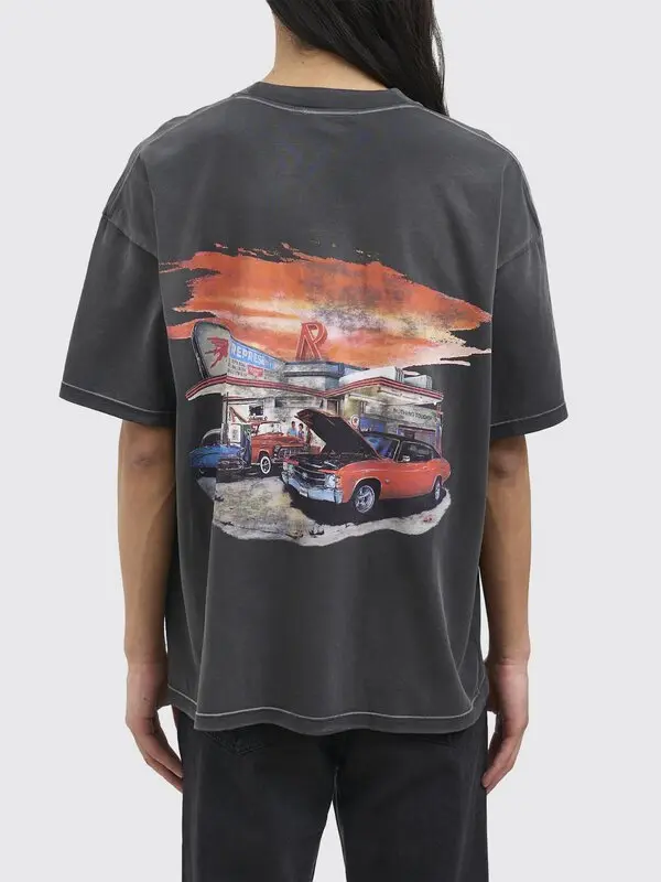 REPRESENT Printed Cotton T-shirt - Black