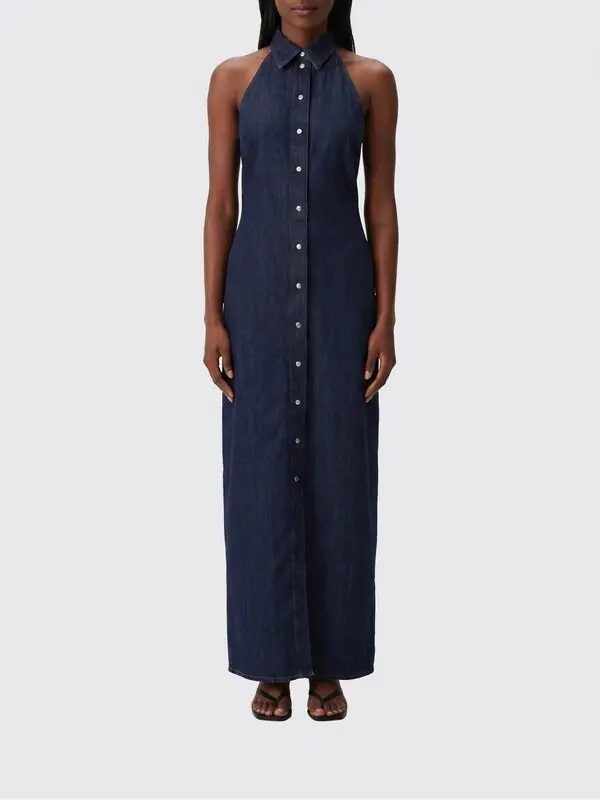 7 For All Mankind Maxi Denim Shirt Dress