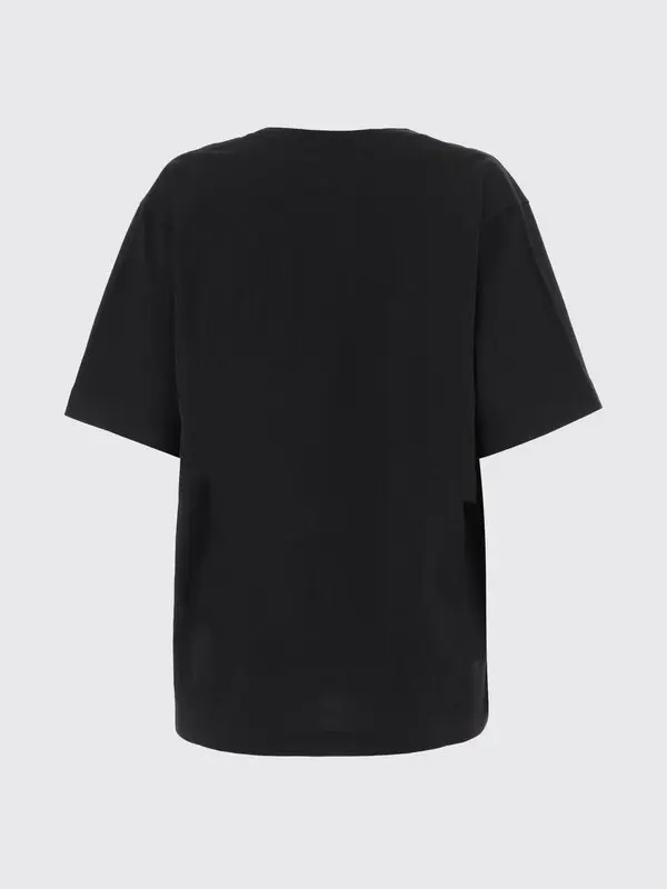 Carven Cotton T-shirt With Safety Pin Detail