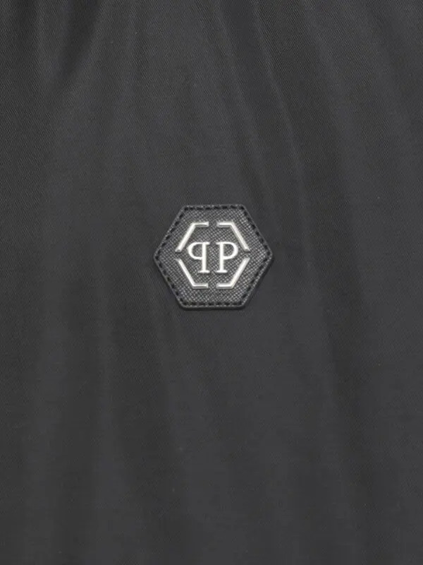 Philipp Plein Bomber Jacket With Contrast Sleeves - Black