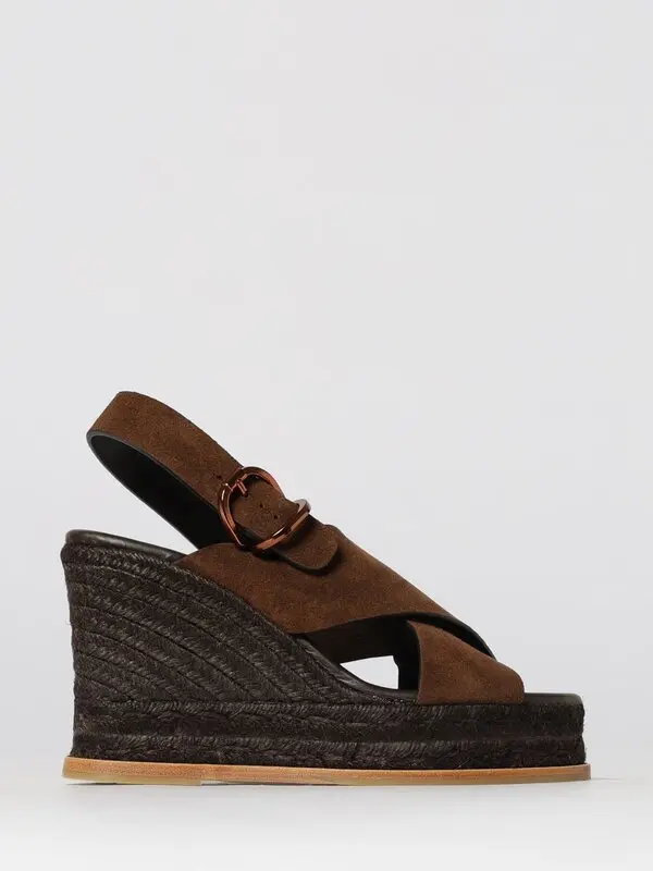 CastaÑer Betina Suede Wedge Sandal