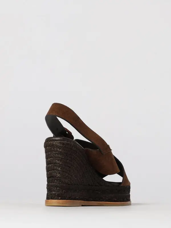 CastaÑer Betina Suede Wedge Sandal