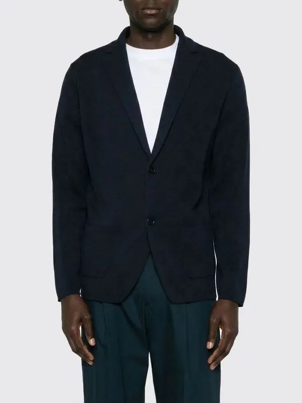 LARDINI Linen Single-breasted Blazer