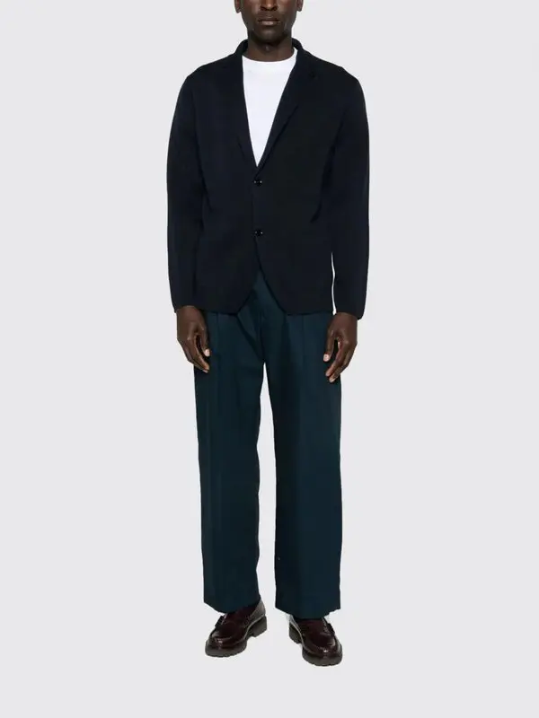 LARDINI Linen Single-breasted Blazer