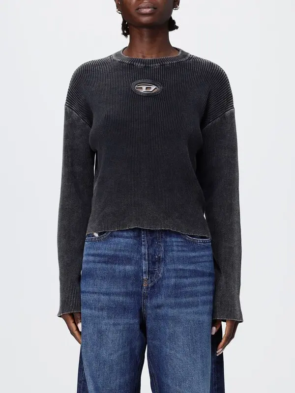 DIESEL® M-anchorex Oval D Sweater - Grey