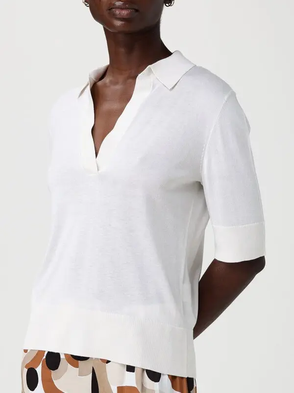 KANGRA Silk And Cashmere Knit Polo Shirt - White