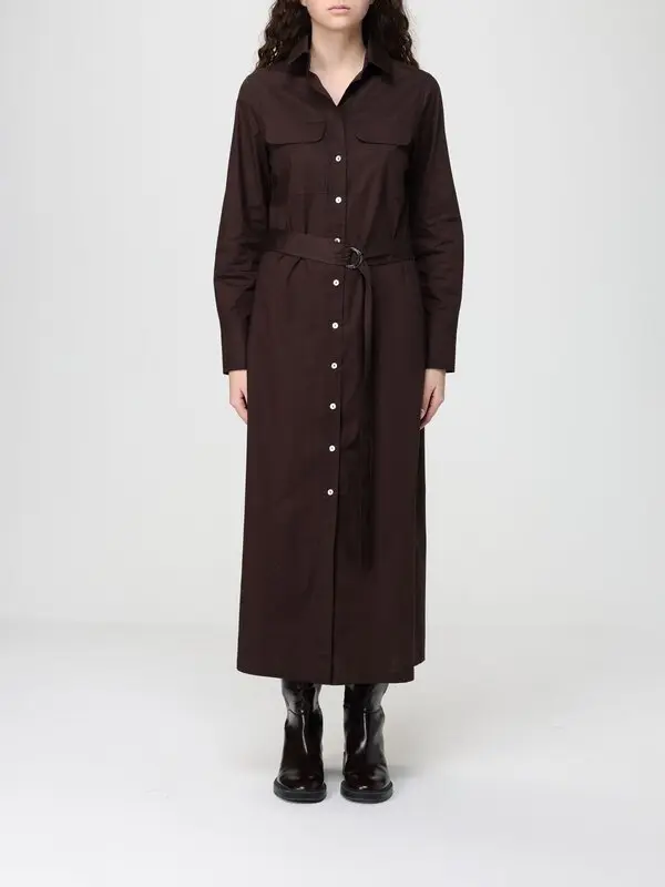 KANGRA Cotton Shirtdress - Dark