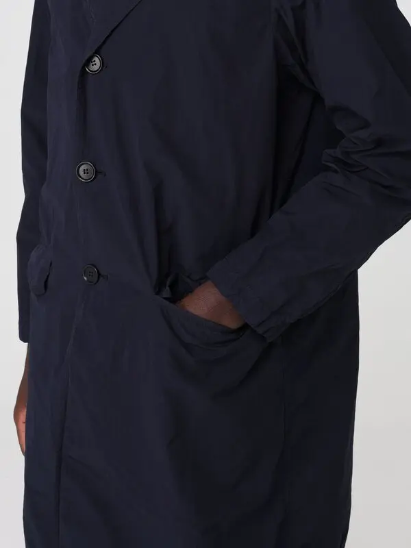 Aspesi Knee-length Single-breasted Nylon Trench Coat With Lapel Collar