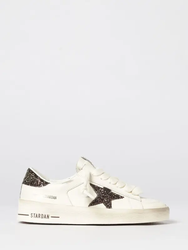 GOLDEN GOOSE Lace-up Sneakers With Glitter Detail