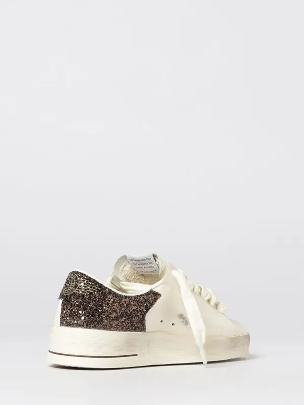 GOLDEN GOOSE Lace-up Sneakers With Glitter Detail