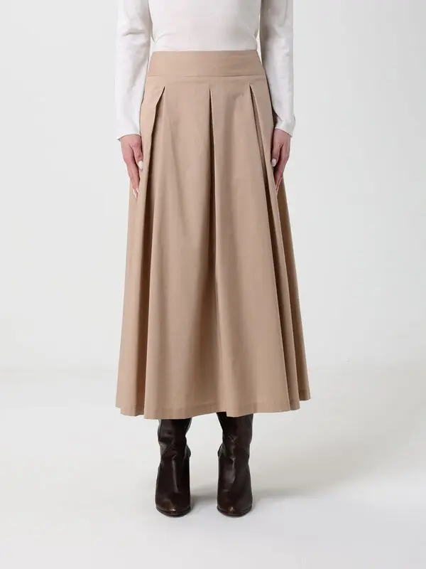 KANGRA Pleated Cotton Skirt
