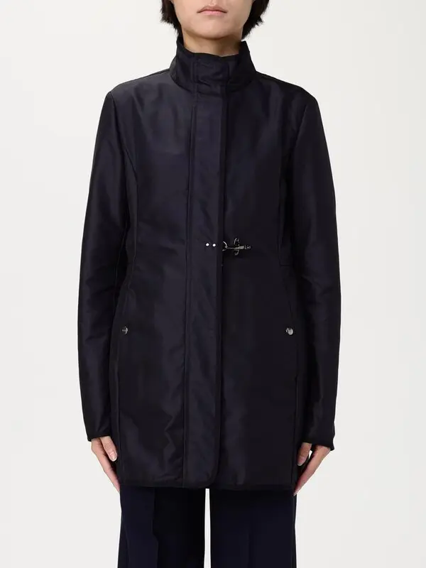 FAY Zip-up Coat With Toggle Detail