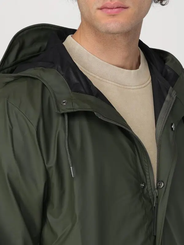 Rains Waterproof Hooded Jacket - Green