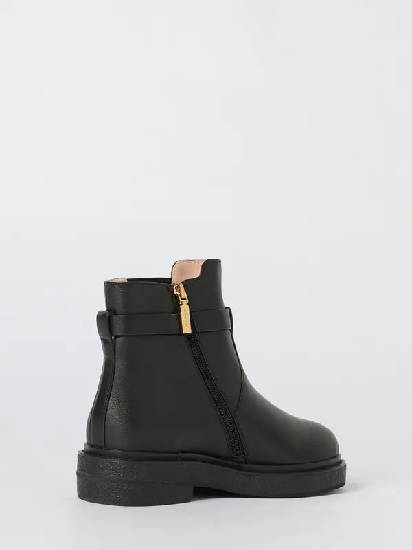 COCCINELLE Ankle Boots With Buckle Detail - Black