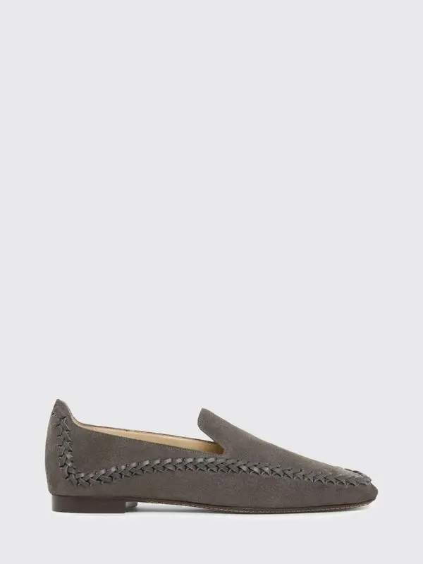Giorgio Armani Suede Loafers With Woven Stitching