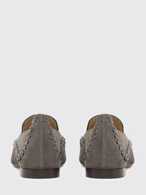 Giorgio Armani Suede Loafers With Woven Stitching
