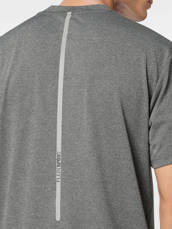PLEIN SPORT Technical Polyester T-shirt With Contrast Logo