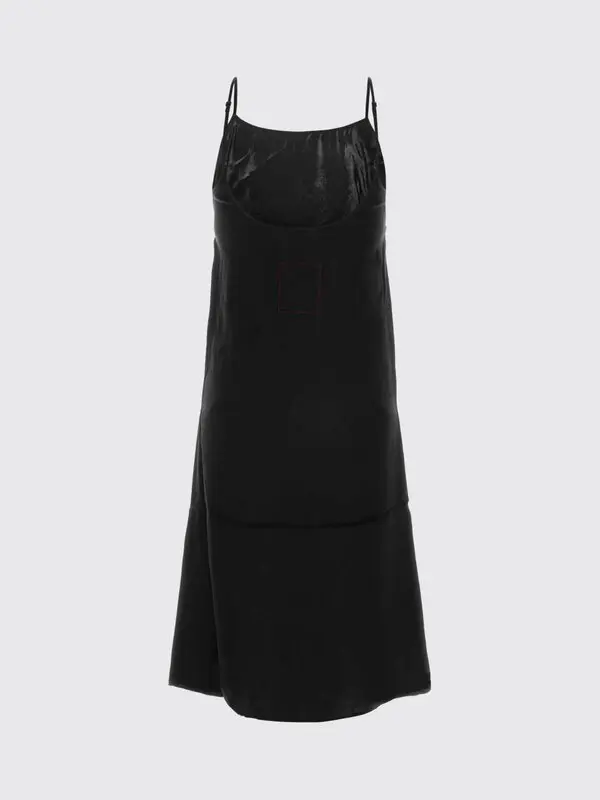 UMA WANG Cupro Midi Slip Dress With Square Neckline And Thin Straps