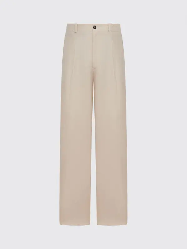 Giorgio Armani Wide Leg Linen Blend Trousers
