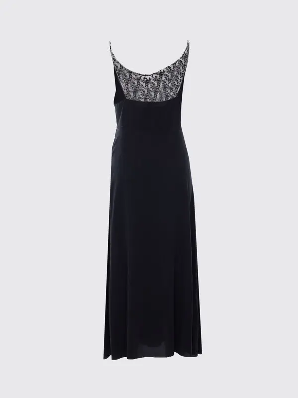 Chloé Midi Dress In Silk With Lace Inserts