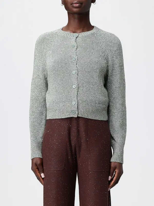 KANGRA Cotton Blend Basic Cardigan - Mint