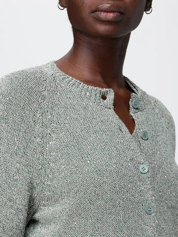 KANGRA Cotton Blend Basic Cardigan - Mint