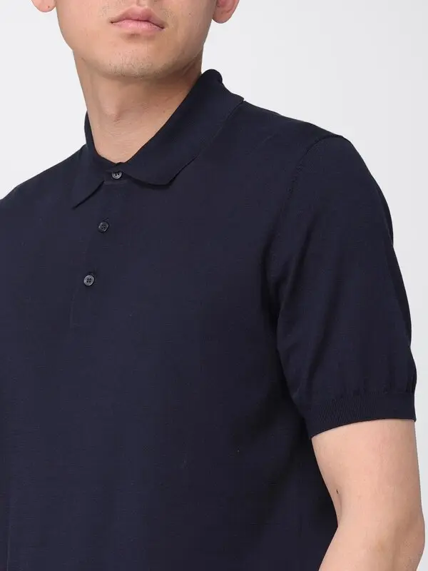 KANGRA Knit Polo Shirt - Blue