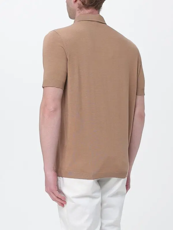 KANGRA Knit Polo Shirt - Natural