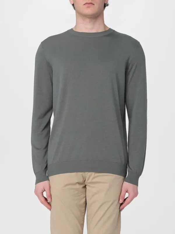 KANGRA Cotton And Silk Crew Neck Pullover - Green