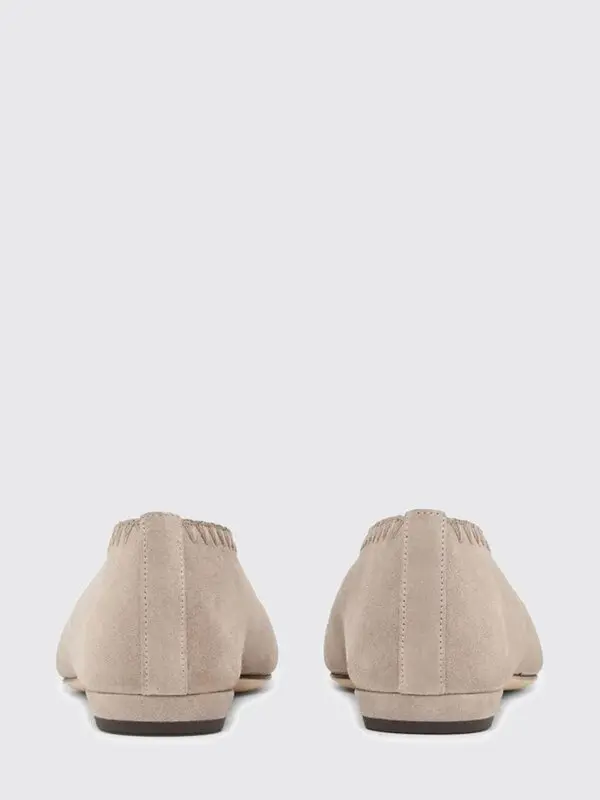 Giorgio Armani Suede Ballerinas With Stitching