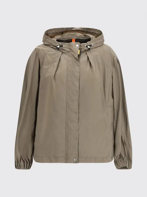 PARAJUMPERS Hooded Jacket In Technical Fabric - Brown
