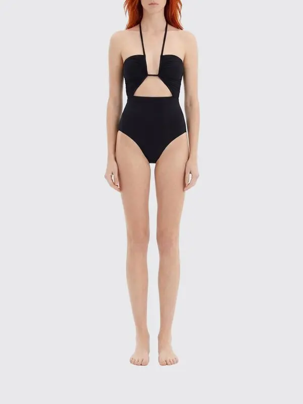 Rick Owens Halterneck Cut-out Swimsuit - Black