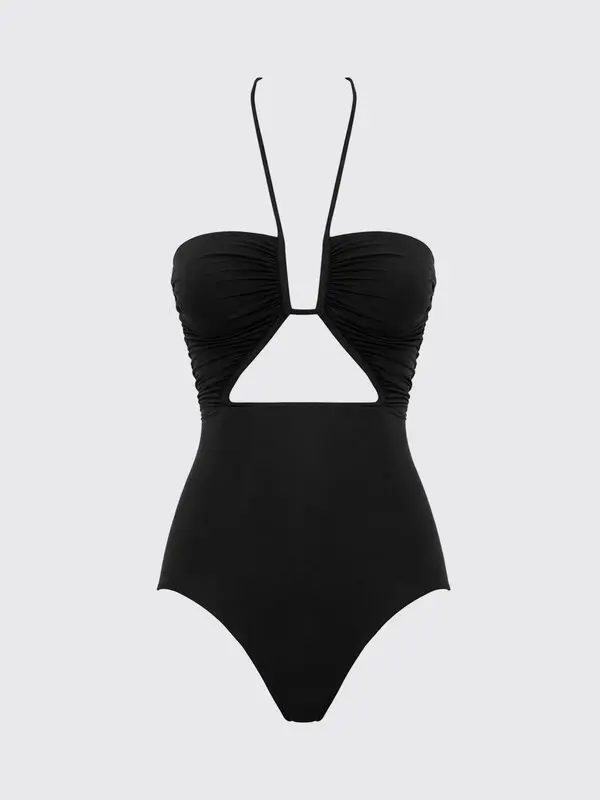 Rick Owens Halterneck Cut-out Swimsuit - Black