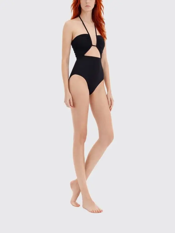 Rick Owens Halterneck Cut-out Swimsuit - Black