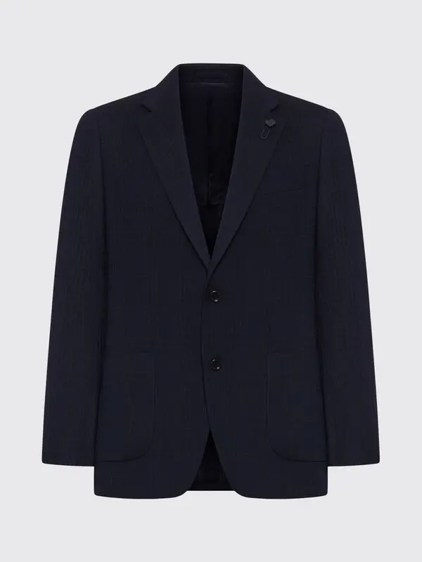 LARDINI Single-breasted Wool Blend Blazer