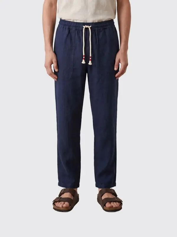 MC2 SAINT BARTH Slim Fit Linen Pants With Drawstring Waist