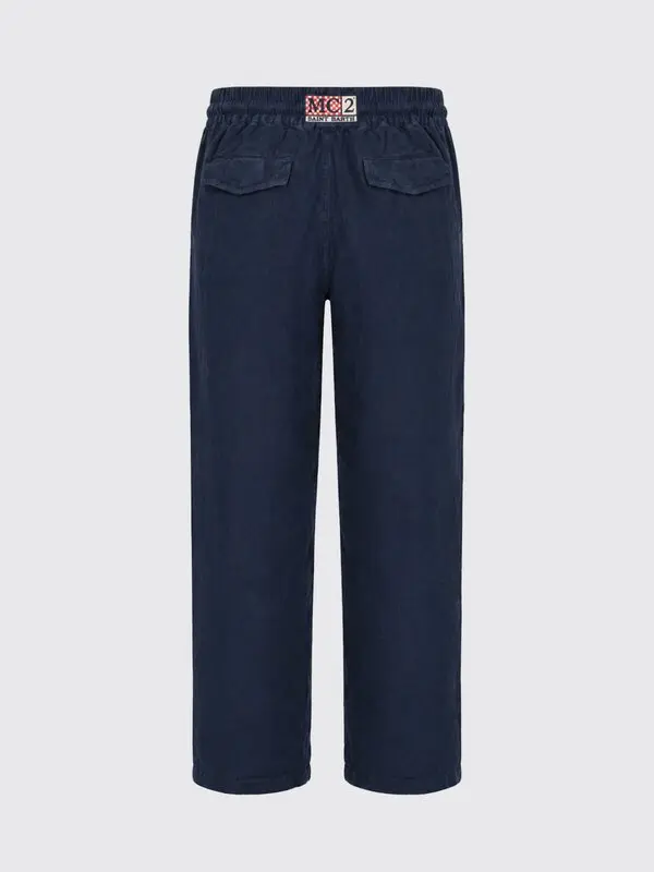 MC2 SAINT BARTH Slim Fit Linen Pants With Drawstring Waist