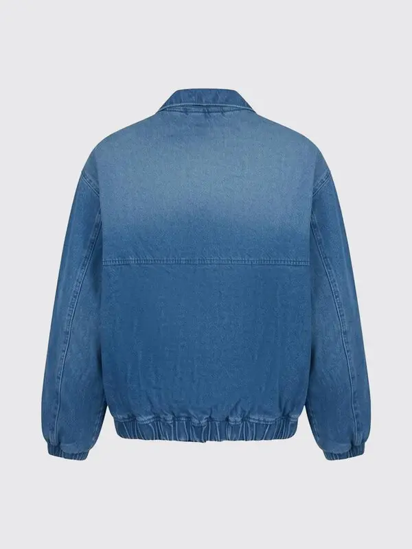 CARRER Name Barrau Cotton Bomber Jacket With High Neck - Denim