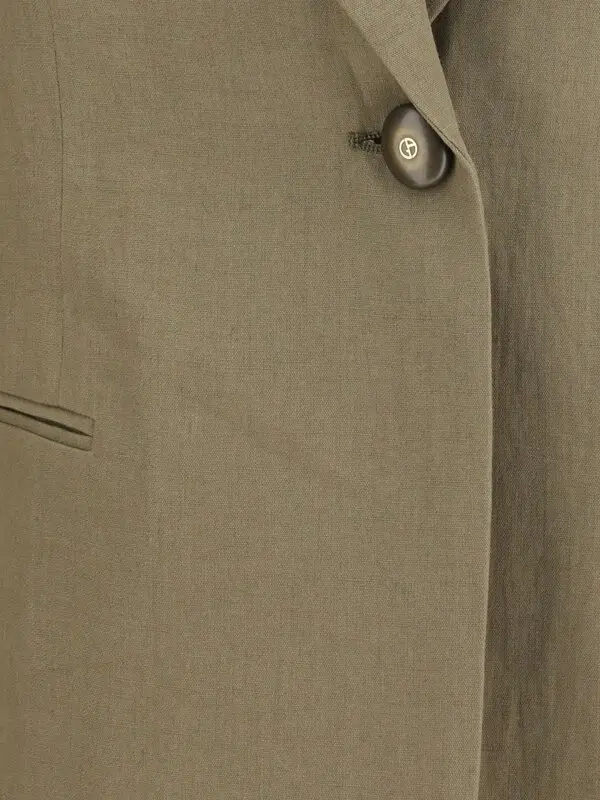 Giorgio Armani Linen Single Breasted Blazer